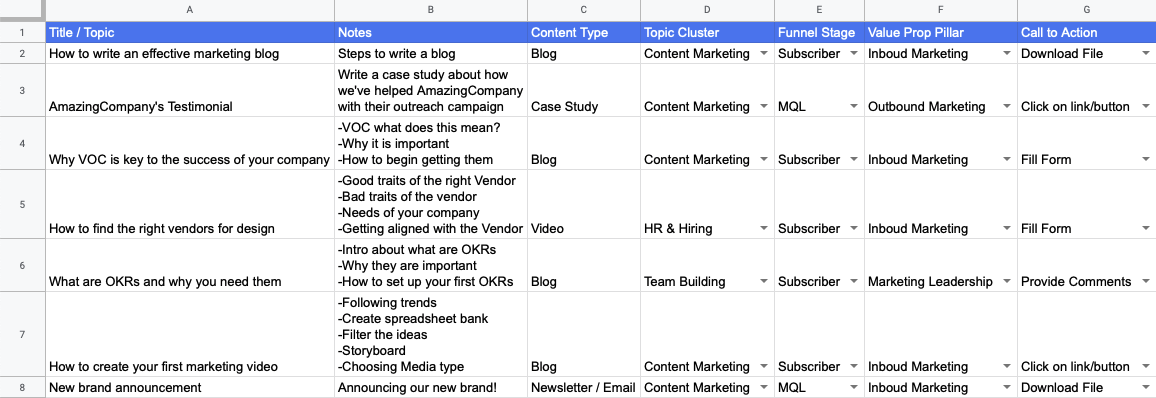 7 Steps to Create a Content Calendar [Free Template]