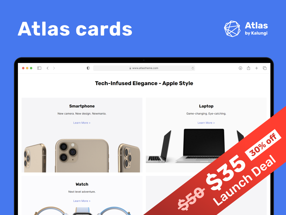 Atlas Cards Module by kalungi.com